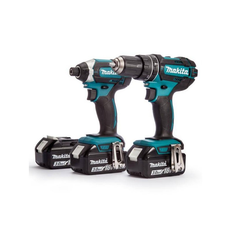 MAKITA DLX2131JX1 Combo Kit SET 18V LXT (DHP482 + DTD152 + BL1830 x3 ...