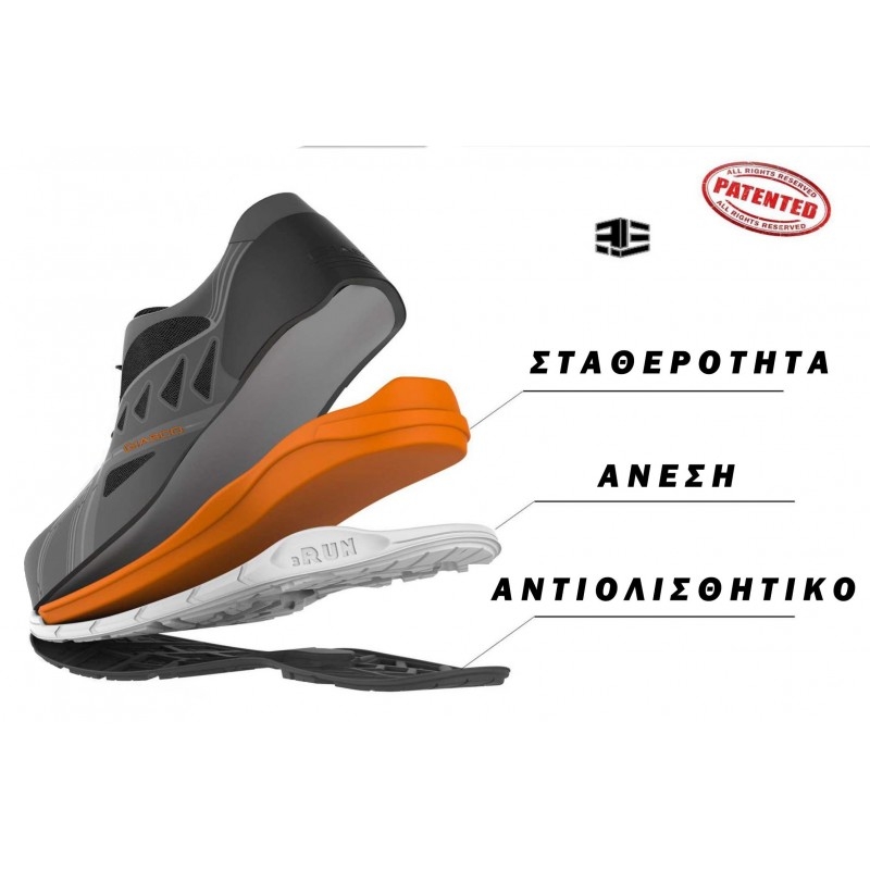 GIASCO, ANETO S3,3CROSS, 3C1910 Safety Shoes,